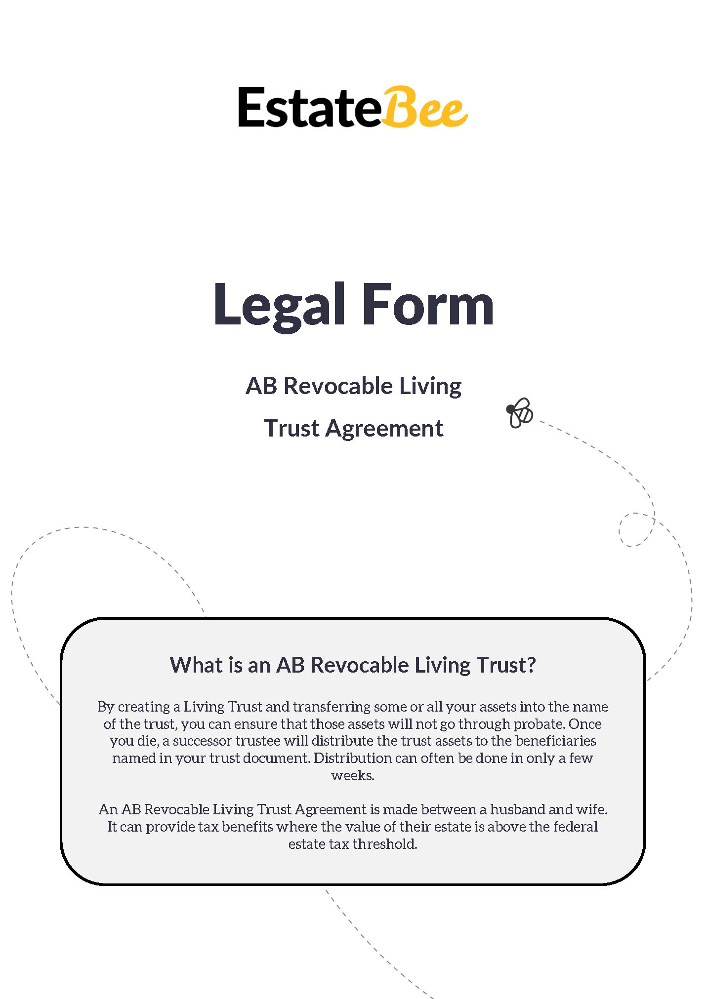 AB Revocable Living Trust Agreement - Lawyer Approved & State Specific